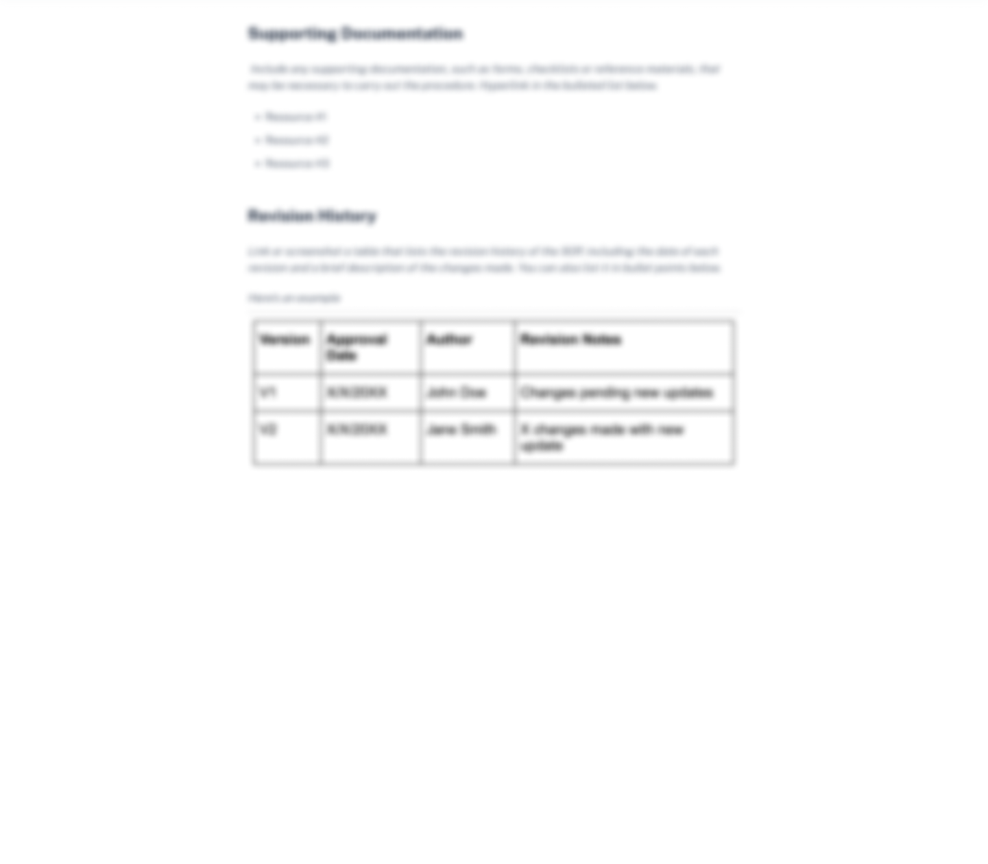 Standard Operating Procedure Sop Template Scribe